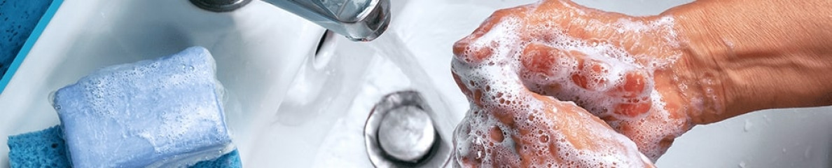 Handen wassen