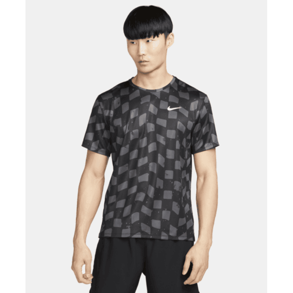 Nike -Dry-fit Miler Running Top - Loopshirt Heren