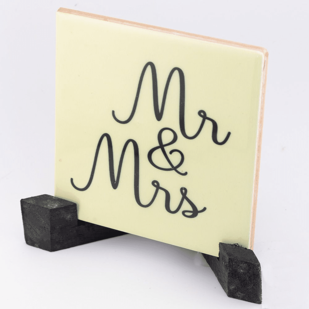 Tegeltje mr & mrs - default - Leo Nagels