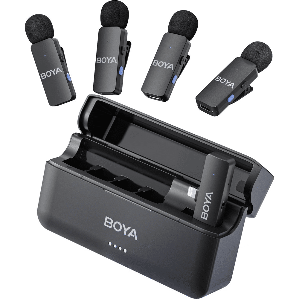 Boya BY-V4D - 2.4GHz Four-channel wireless mic with Lightning plug