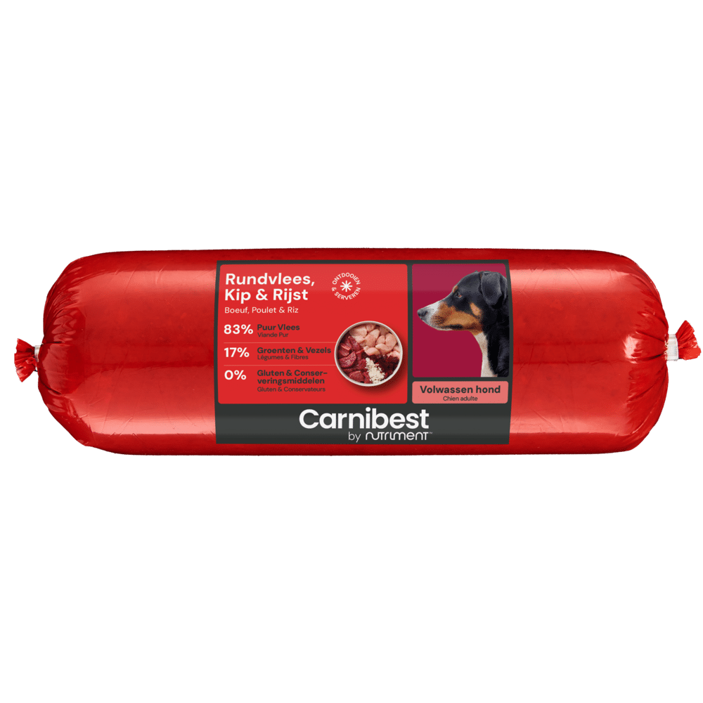 Carnibest : Rundvlees, Kip & Rijst - 1 kg