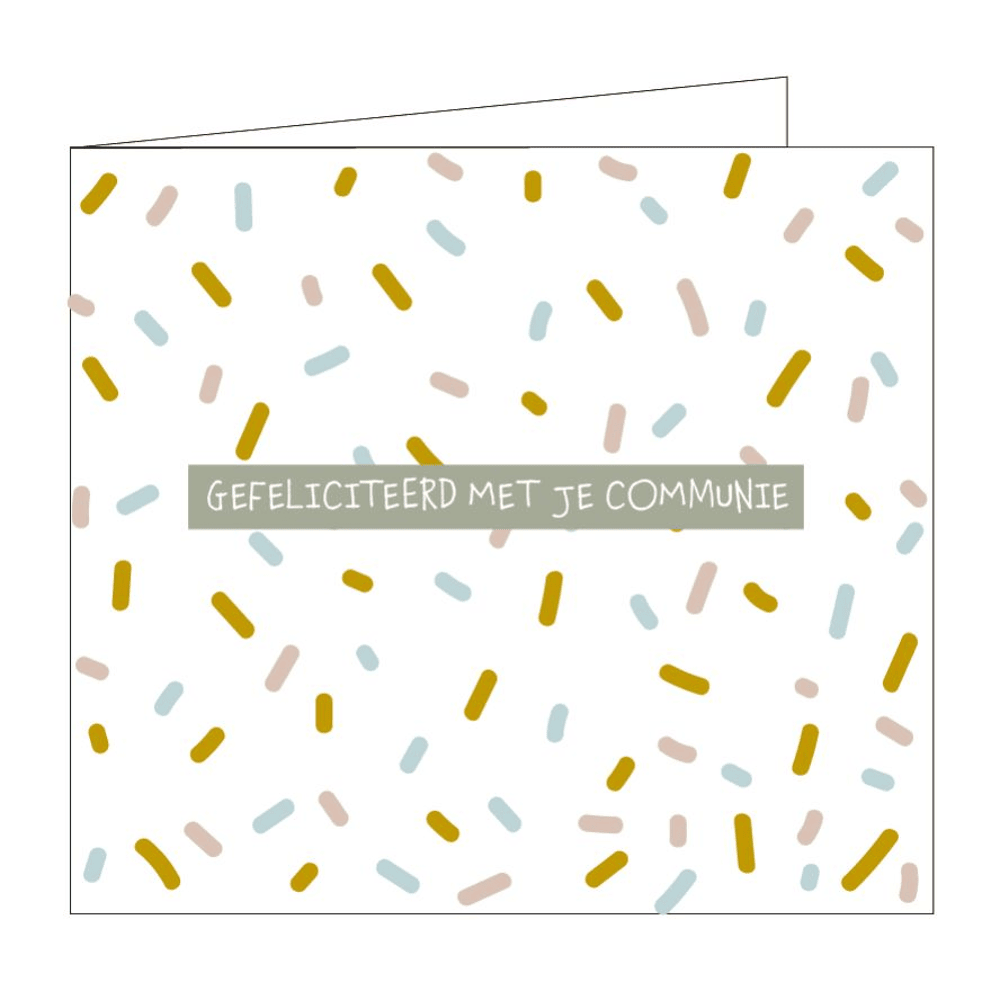 Wenskaart Gefeliciteerd met je communie - Mail-Box C102