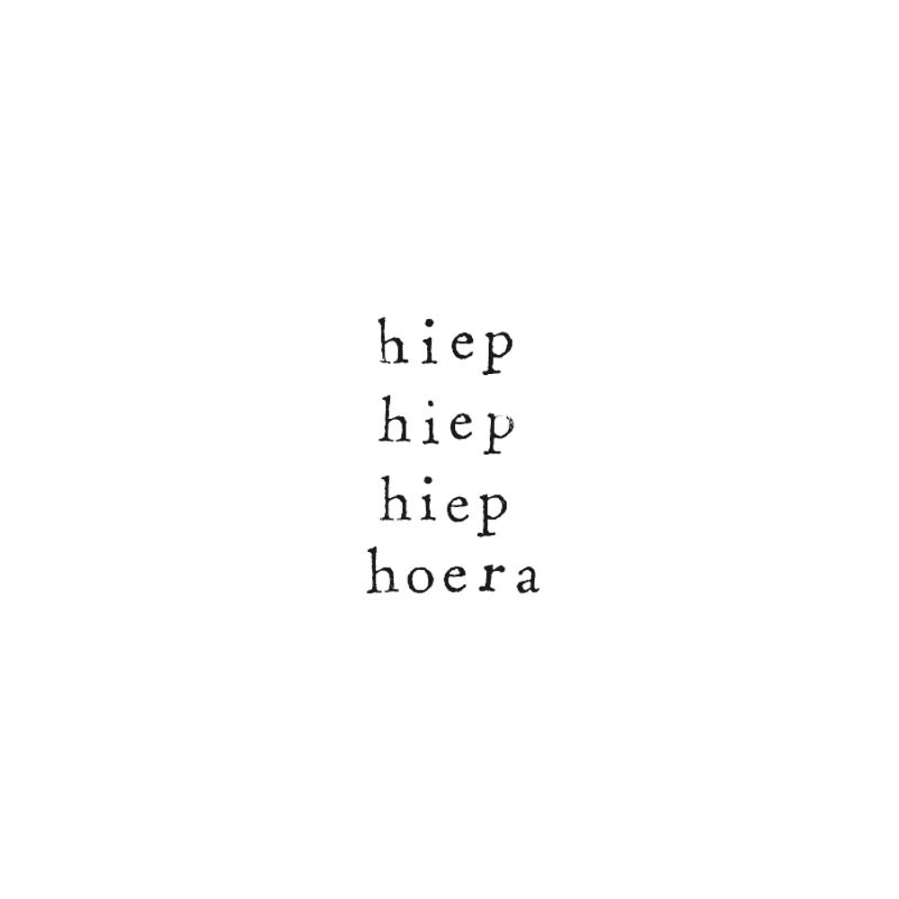 Wenskaart Hiep Hiep Hoera - Mail-Box LM044