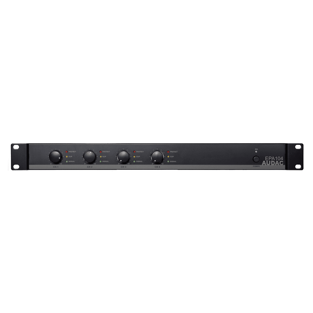 AUDAC EPA104 Quad-channel Class-D amplifier 4 x 100W - crossover