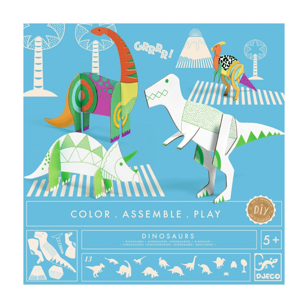 DIY 3D Dinosaurus - Knutselen