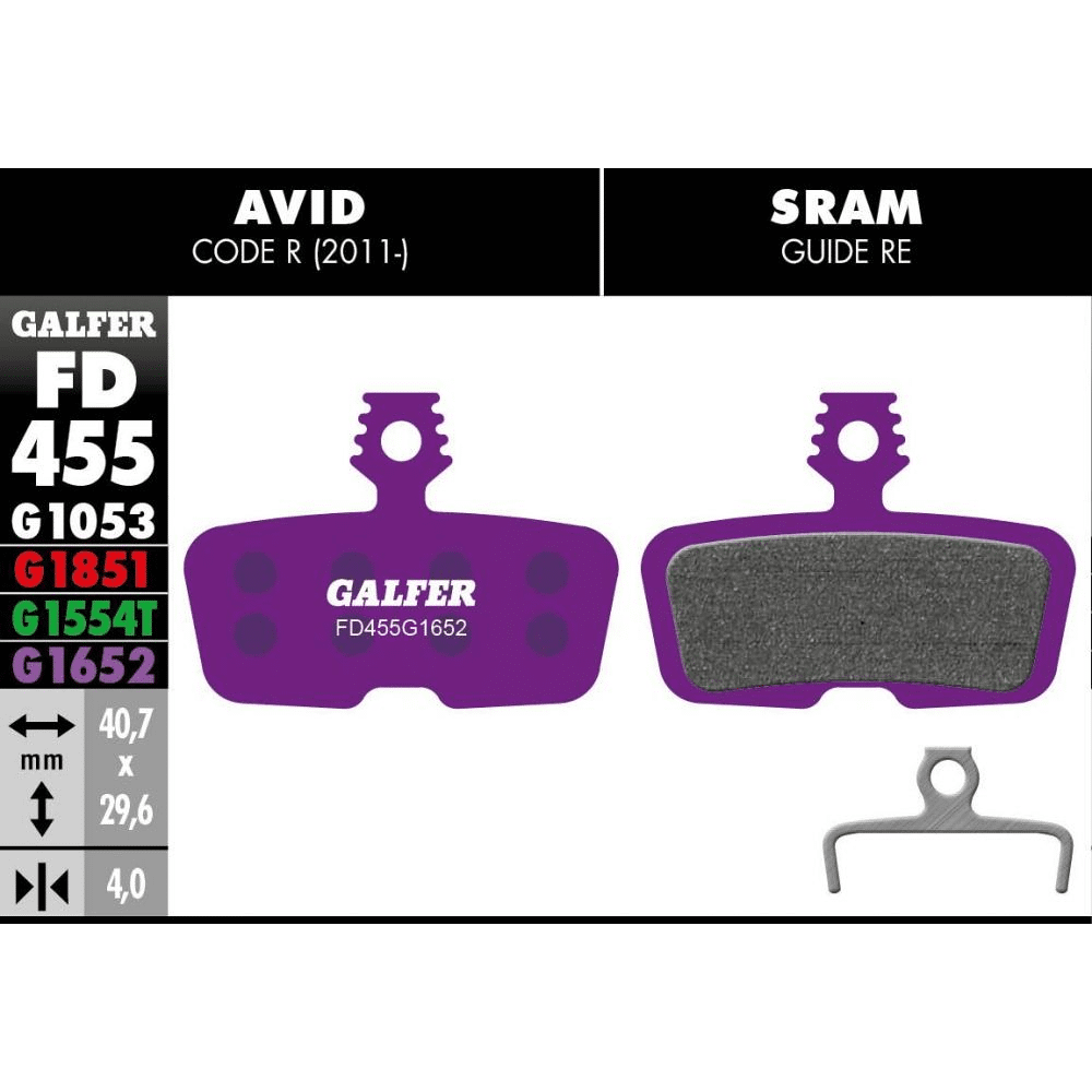 PLAQUETTES FREIN E-BIKE AVID CODE R (11-)