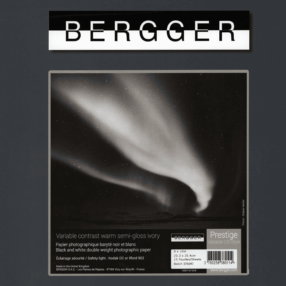 20,3x25,4 cm - SEMI-GLOSSY - 25 SHEETS - Bergger Prestige Variable CB Style