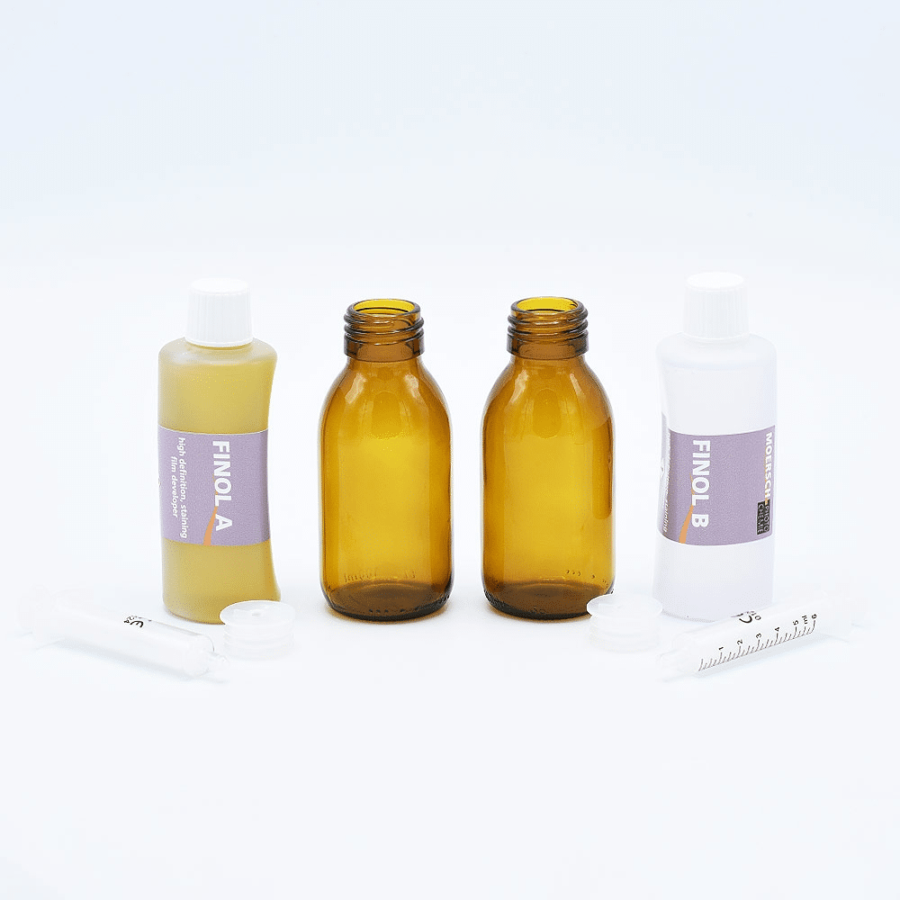 Moersch Finol 200 Film Developer - (2x100ml) + Glass Bottles