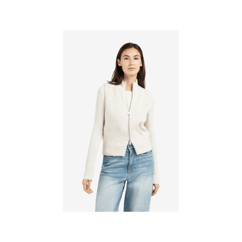 Yaya 2601 Dames Mouwloos Vest Met Hoge Hals En Rits