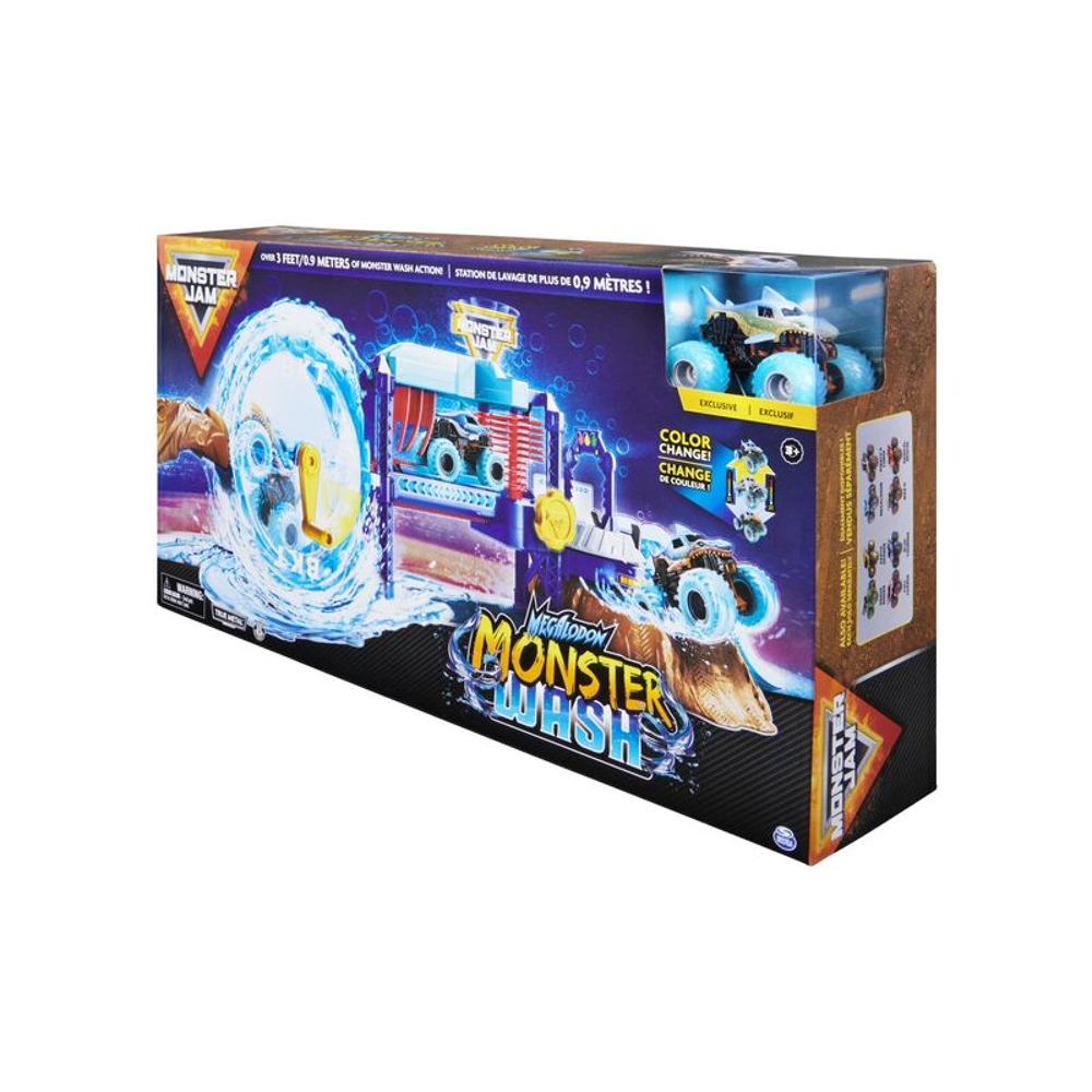 Monster Jam Power Wash Playset