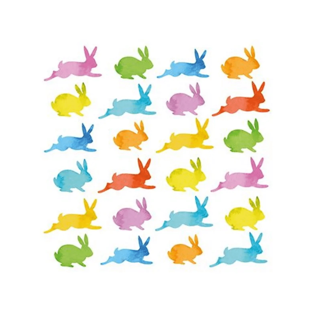 Ppd Aquarell Bunnies Servietten 25X25Cm - 20 Stuks