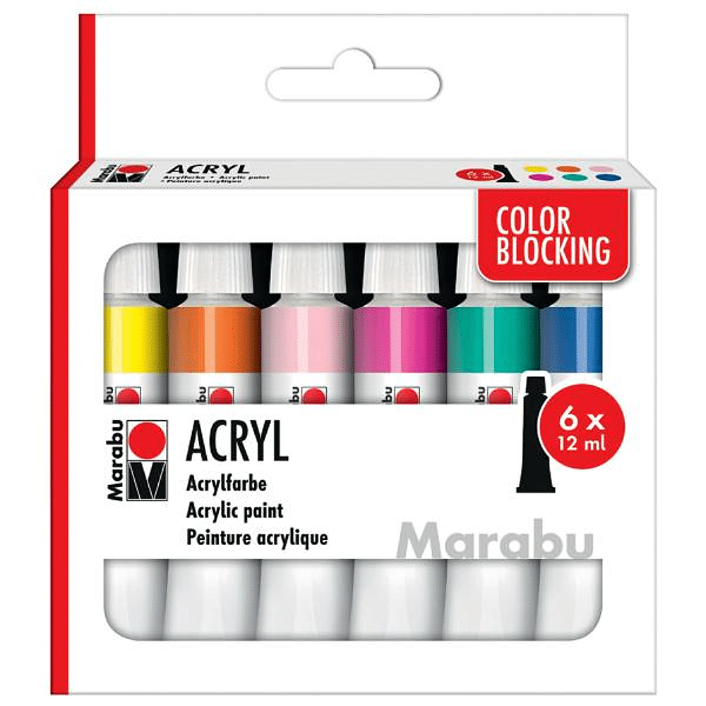Acryl Color Set 12ml 6 Pièces - Peindre/dessiner - AVA.be