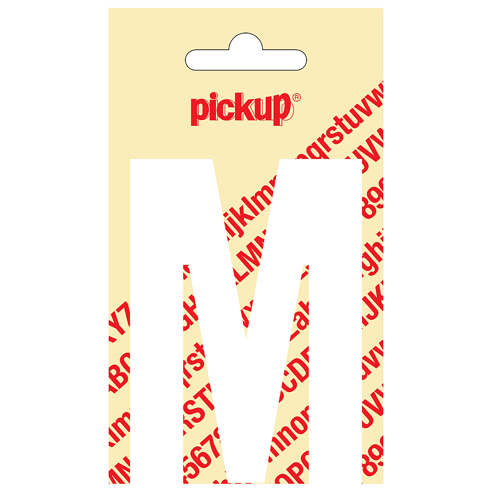 Nobel Letter M Wit 9cm
