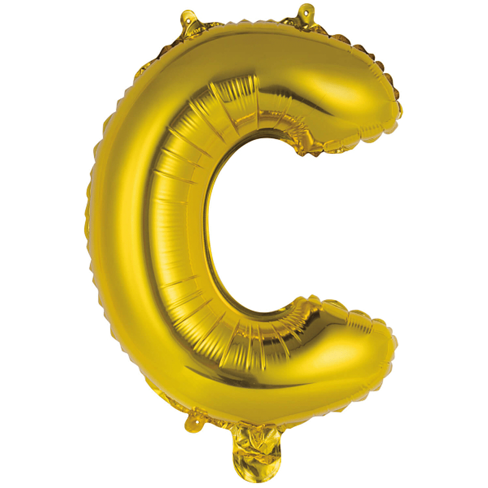 Folieballon Letter C Goud 41cm - Feestartikelen/party - AVA.be