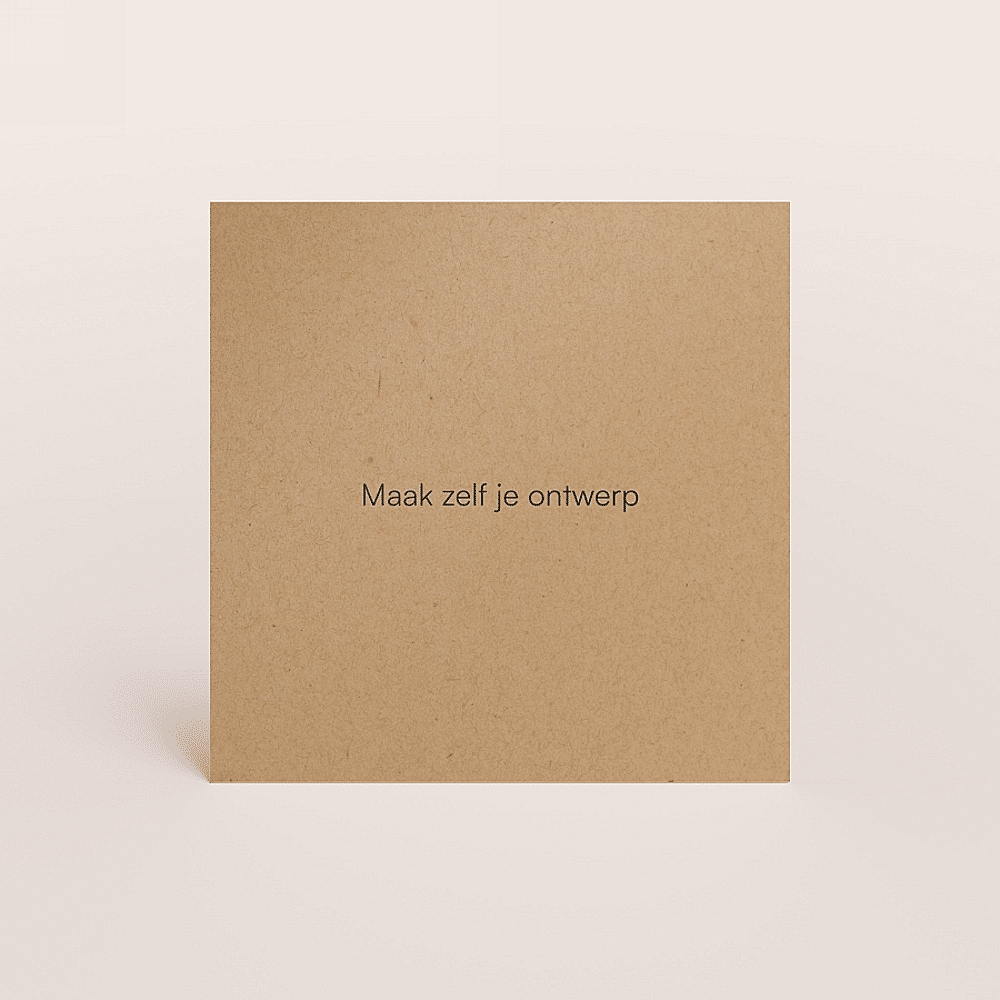 Vierkante eco kaart enkel - Ma création - AVA.be