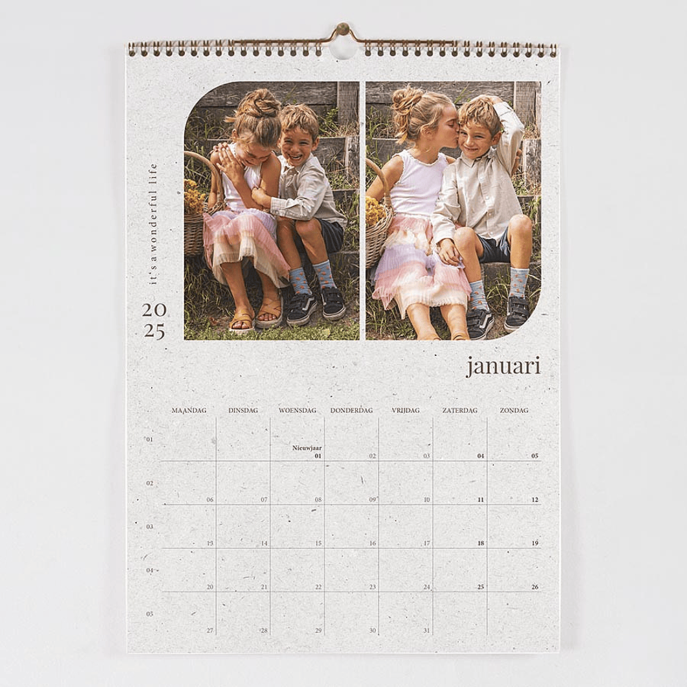 Originele jaarkalender A3 met foto's - Mijn ontwerp - AVA.be