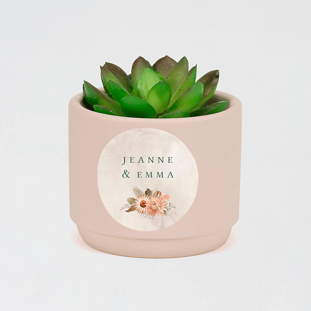 Sticker autocollant prénoms bouquet de fleurs - Mijn ontwerp