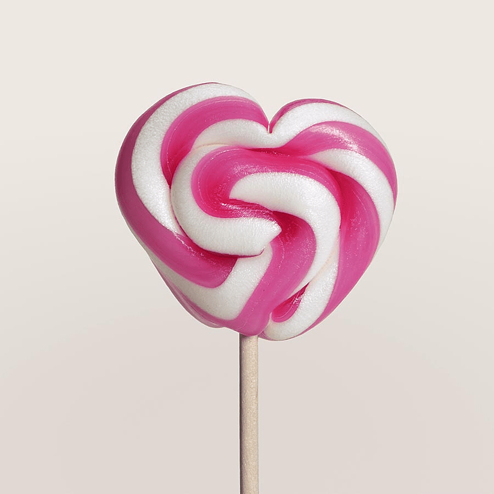 Sucette coeur rose et blanche - Ma création - AVA.be