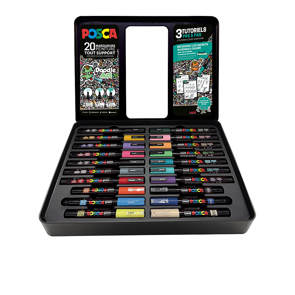 Marqueur Posca Doodle Art 20 Pièces