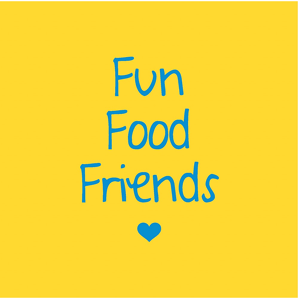 Servetten Geel Fun Food Friends 33x33cm 20 Stuks