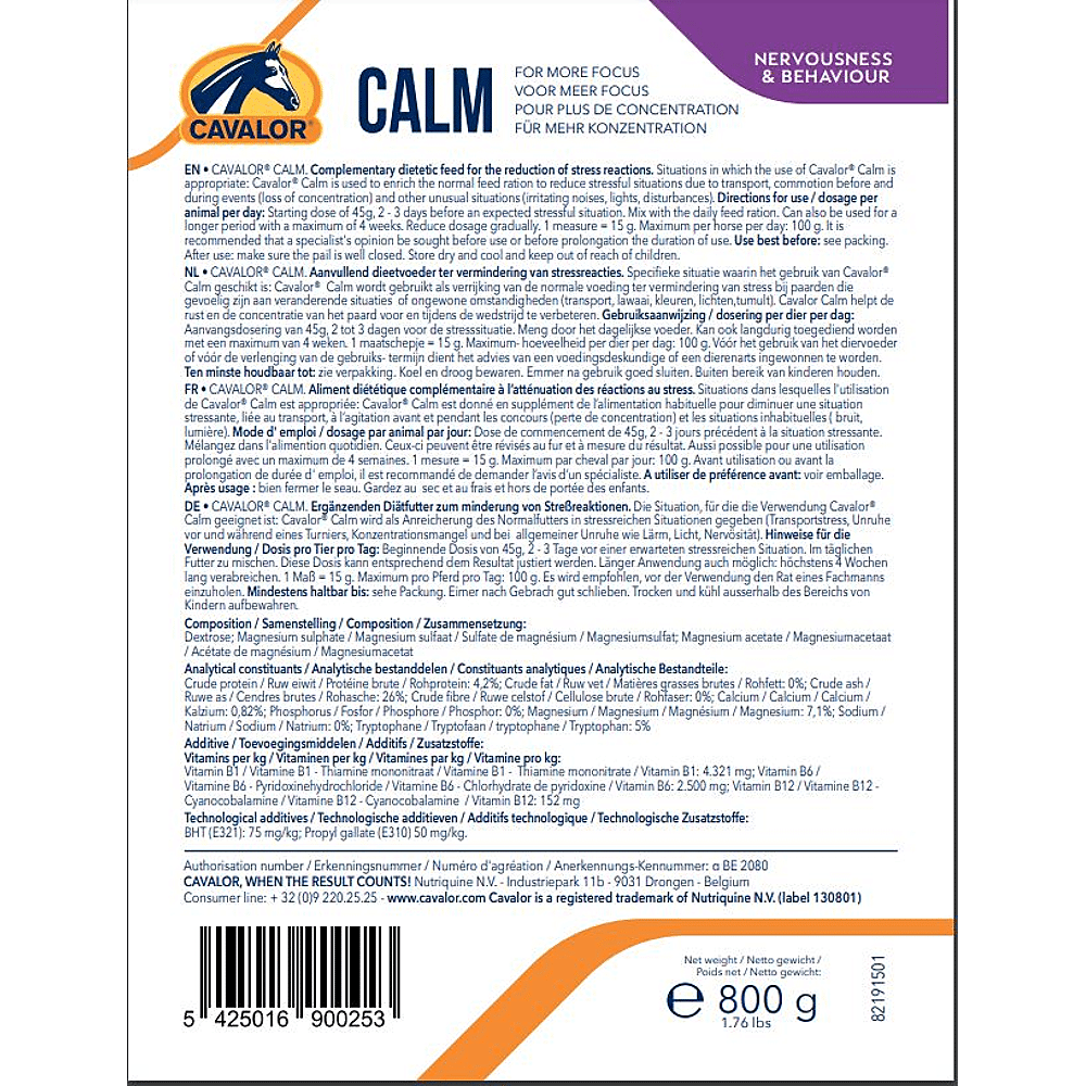 Cavalor Calm - Emmers Equestrian