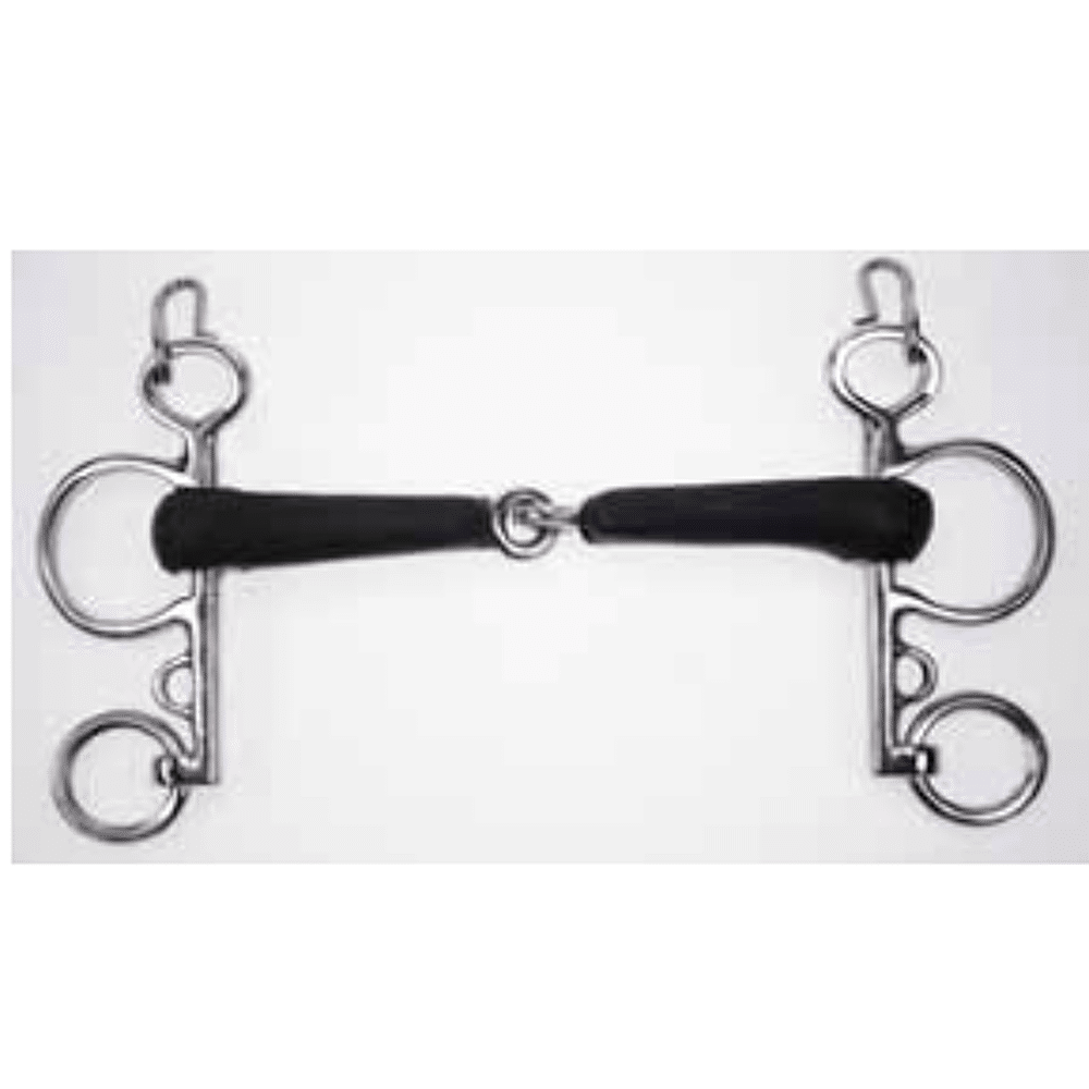 Abbey Rubber Jointed Pelham Long 5" - Cheval - Emmers Equestrian