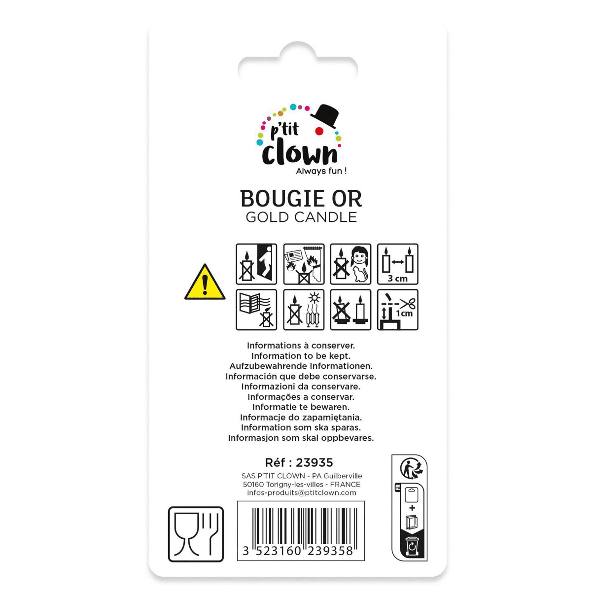 Gold Candle - Number 5