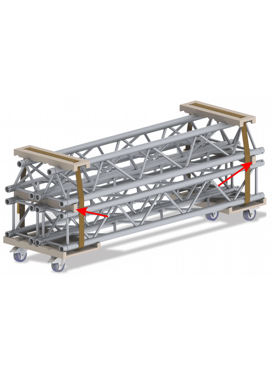 BRITEQ BT-TRUSS 29-TROLLEY-STACK Stacking bracket for 290 truss (middle)